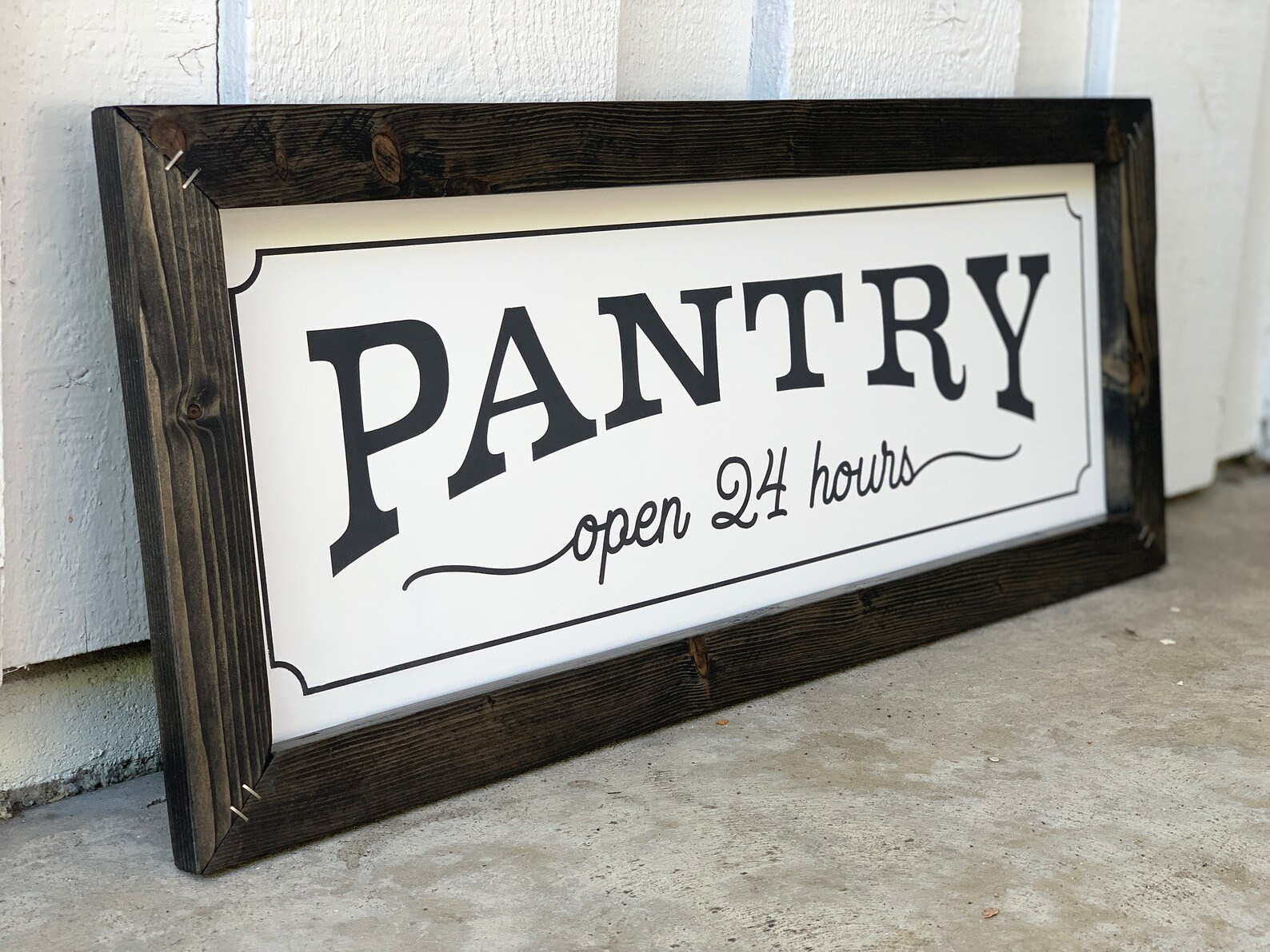 Pantry Open 24 Hours Sign Rustic Kitchen Sign Pantry Sign | Etsy