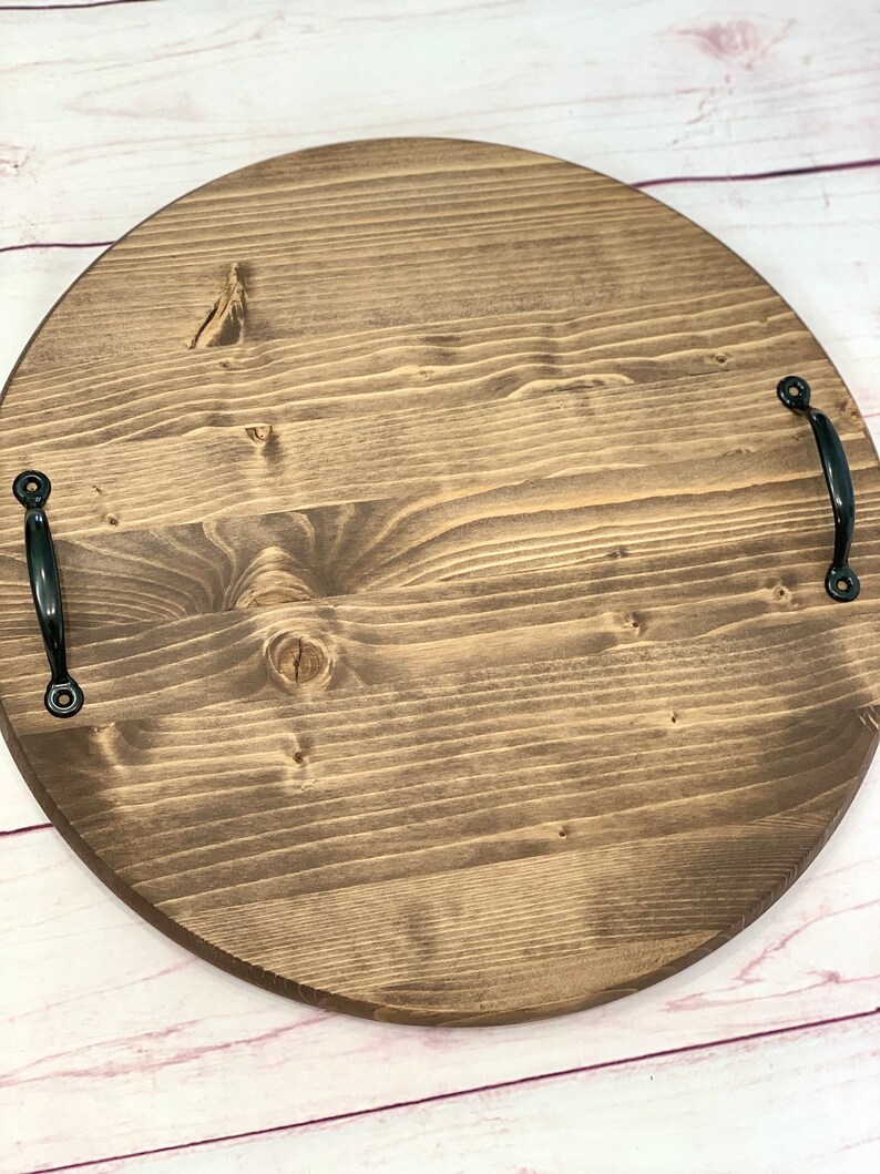 This is Us Tray Family Tray Round Wood Tray Wood Serving - Etsy