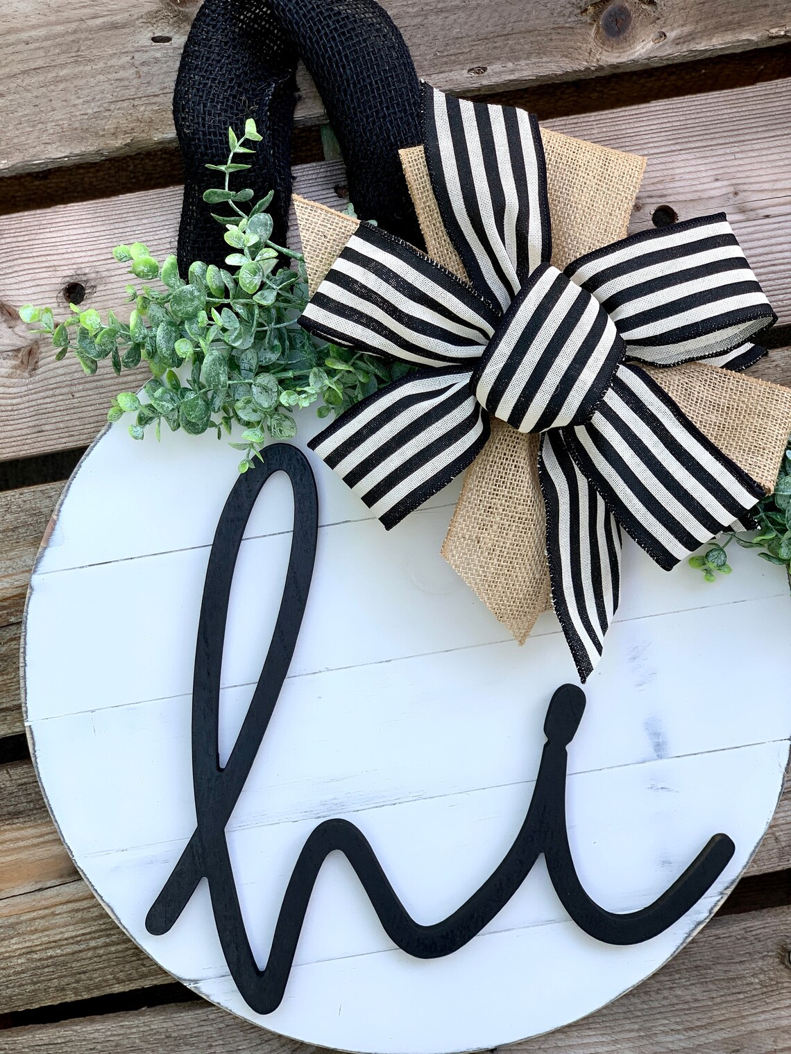 Shiplap Style Front Door Hanger Shiplap and Eucalyptus - Etsy