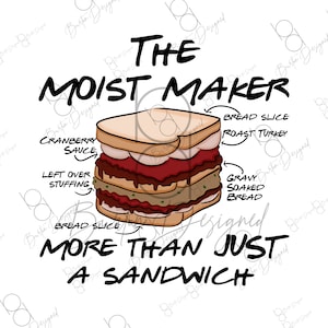 The Moist Maker- Thanksgiving Sandwich - Friends Ross Geller ...