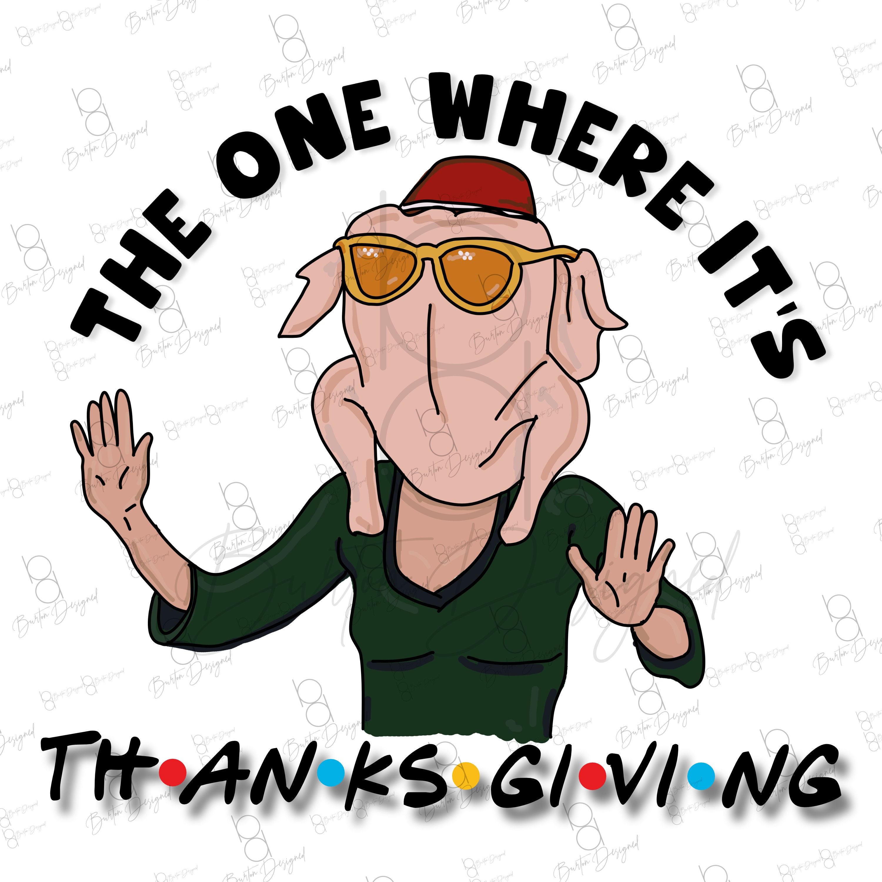 The One Where It's Thanksgiving - Friends - Monica Turkey Head ...