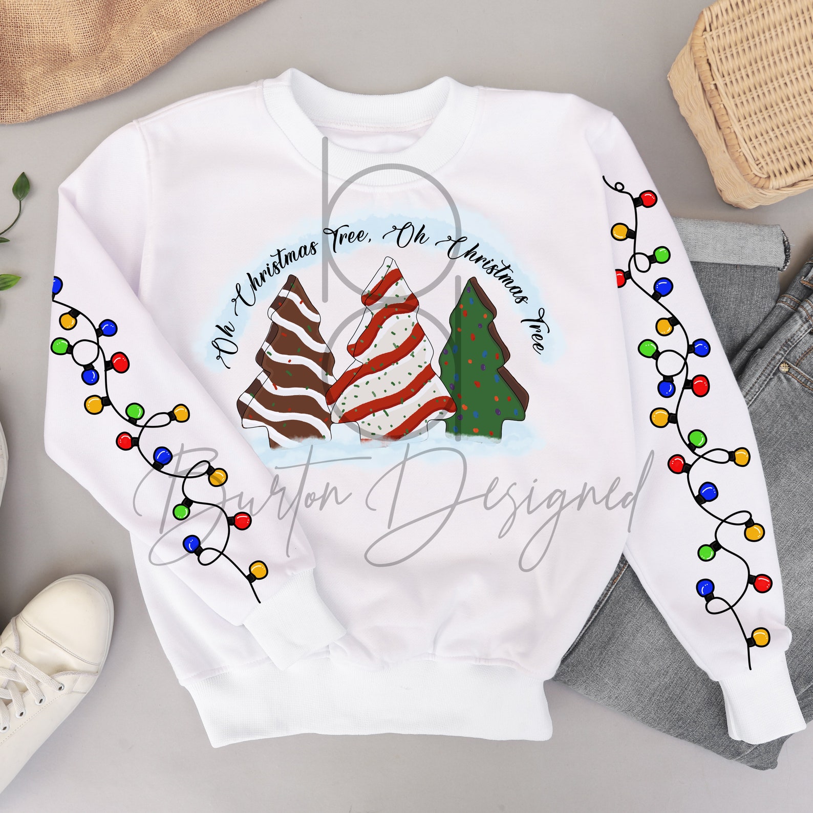 Christmas Lights Ad-on Sleeve Designs Sublimation Ad-on PNG - Etsy