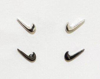 Nike Swoosh Stud Earrings - Etsy
