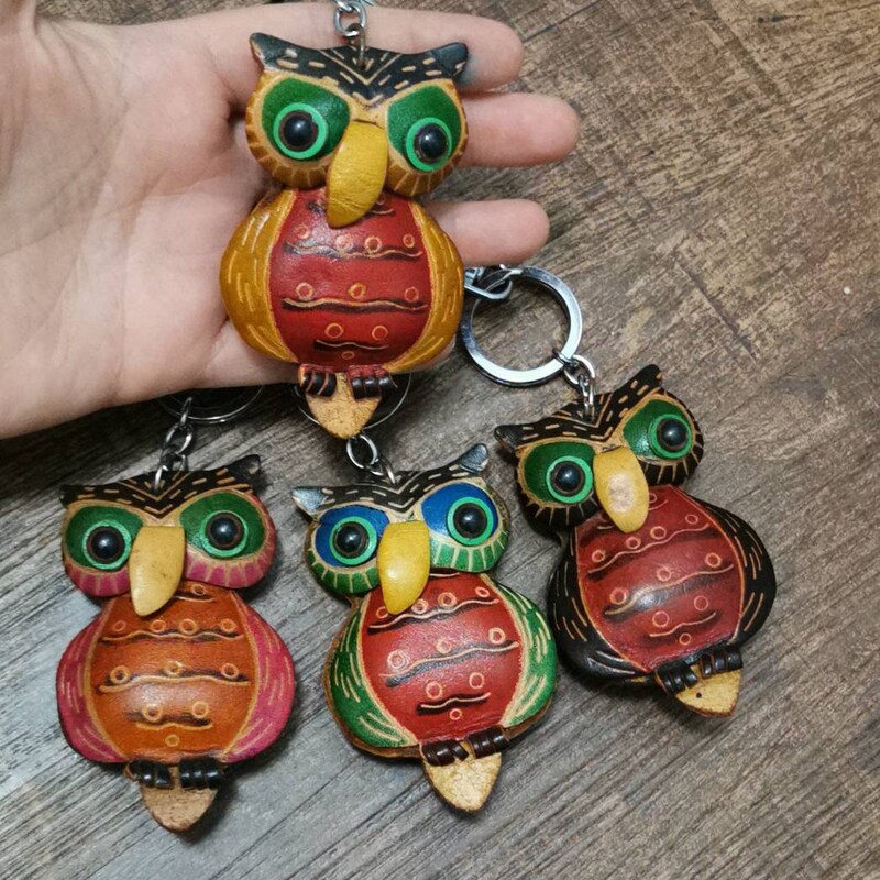 Owl Keychain - Etsy