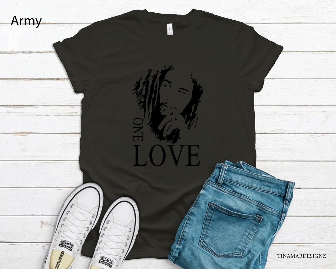 One Love BOB MARLEY Shirtthe Legendreggae Music - Etsy