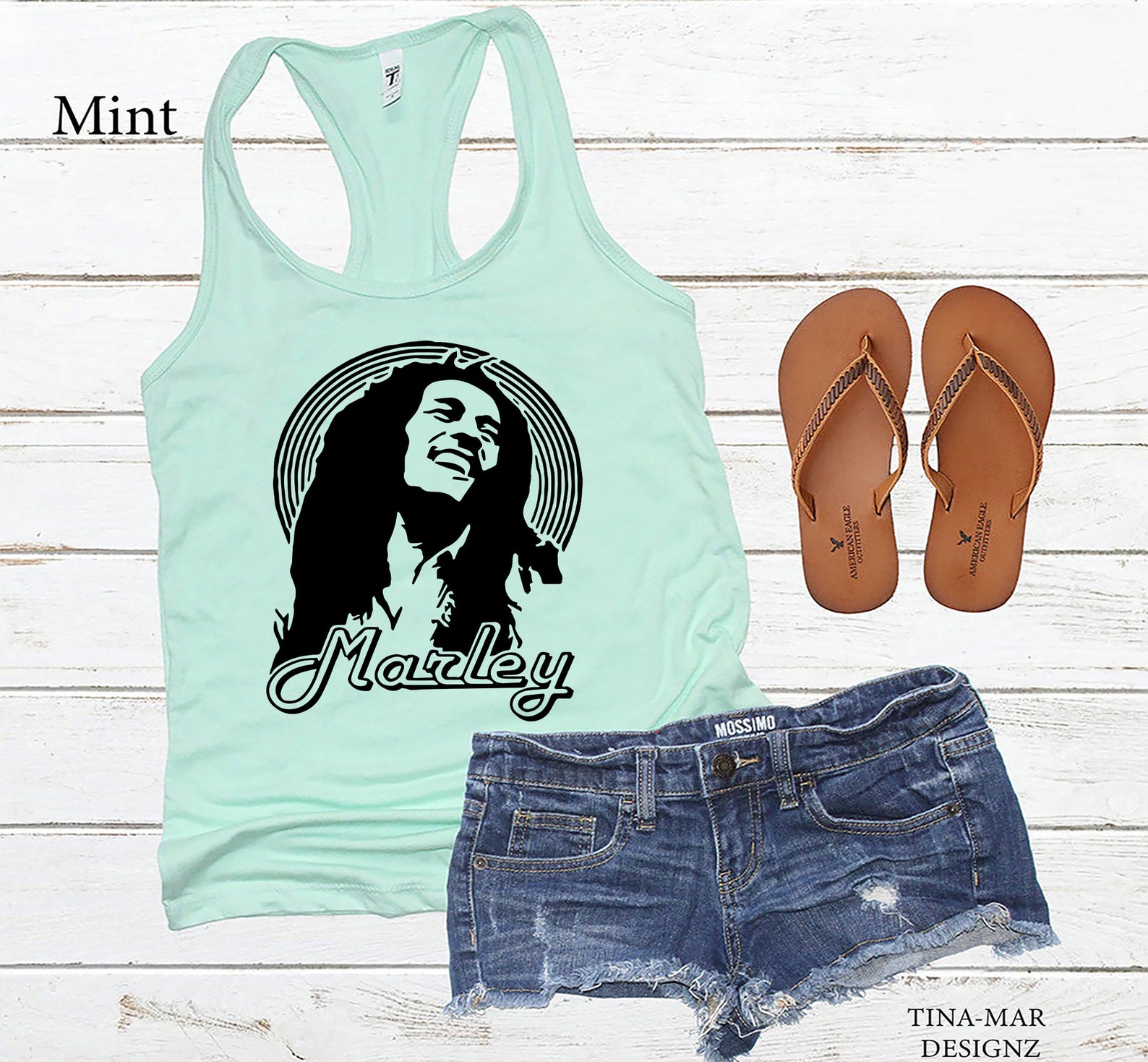 Marley Solo Tank Topbob Marley Tank Topreggae Music Tank | Etsy