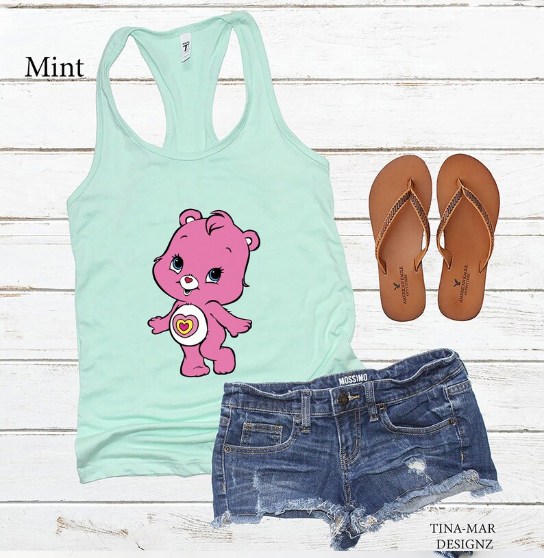 Wonderheart Care Bear Tank Topcute Teddy Bear Tanksfun | Etsy