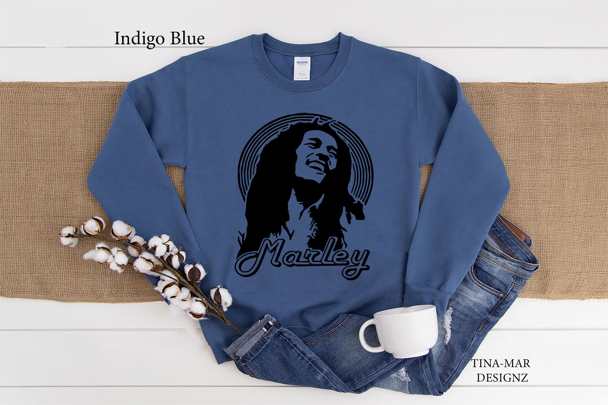 Bob Marley SweatshirtThe Legend of Reggae Music | Etsy