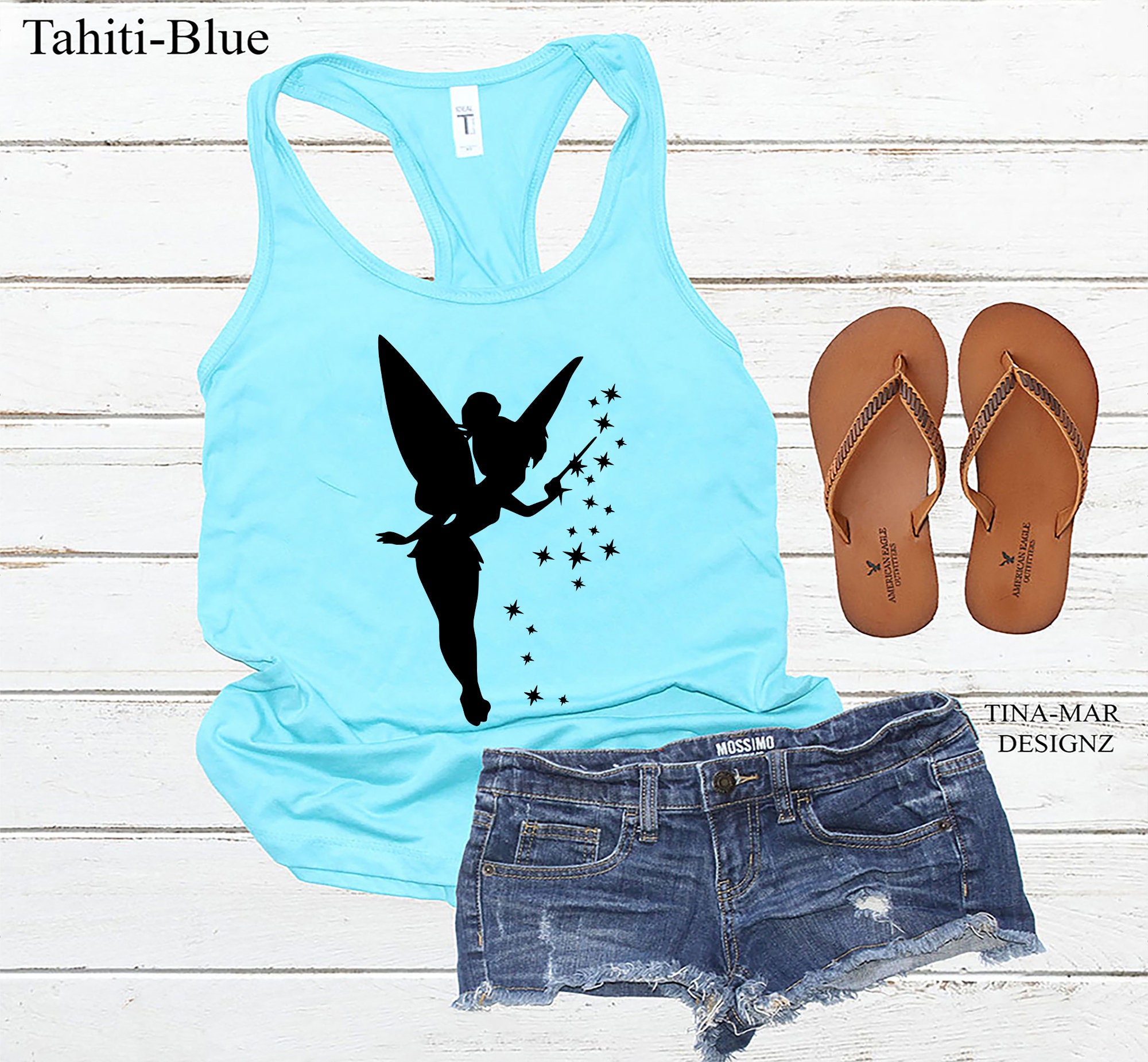 Magical Tinker Bell Tank Topcute Disney Women Tanksfun - Etsy