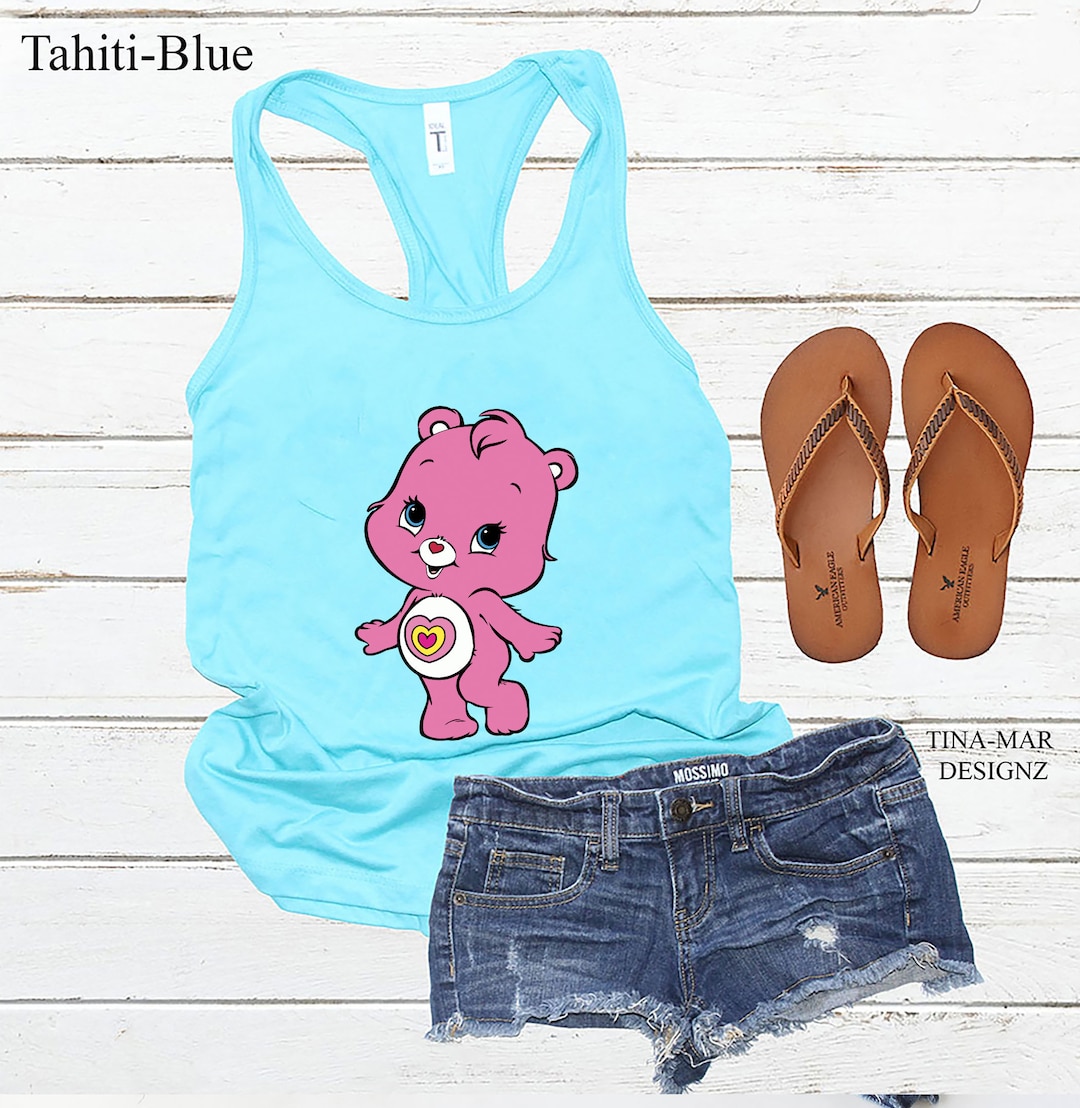 Wonderheart Care Bear Tank Topcute Teddy Bear Tanksfun - Etsy
