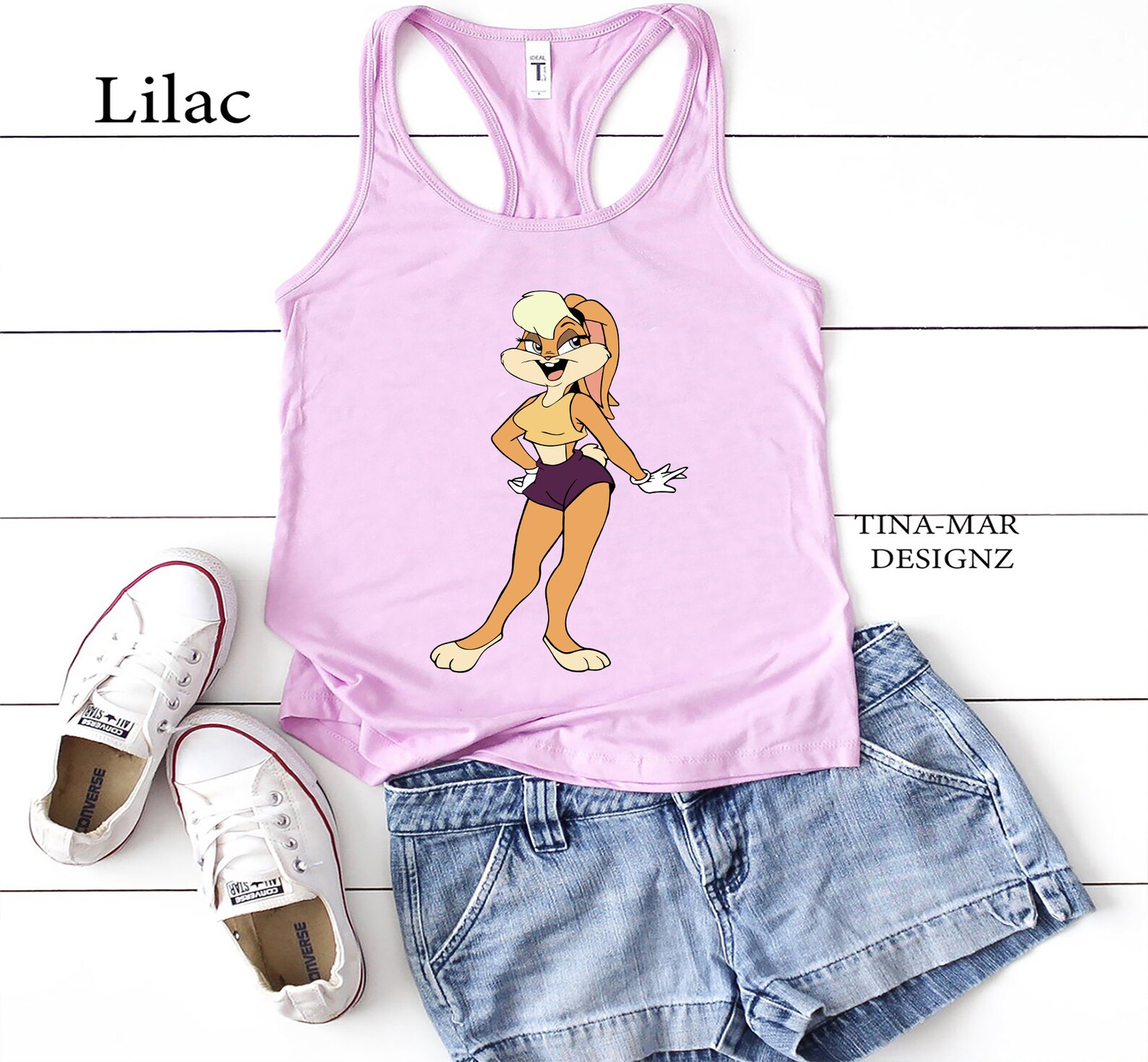 Lola Bunny Rabbit Tank Topcute Bunny Rabbit Tanksfun - Etsy