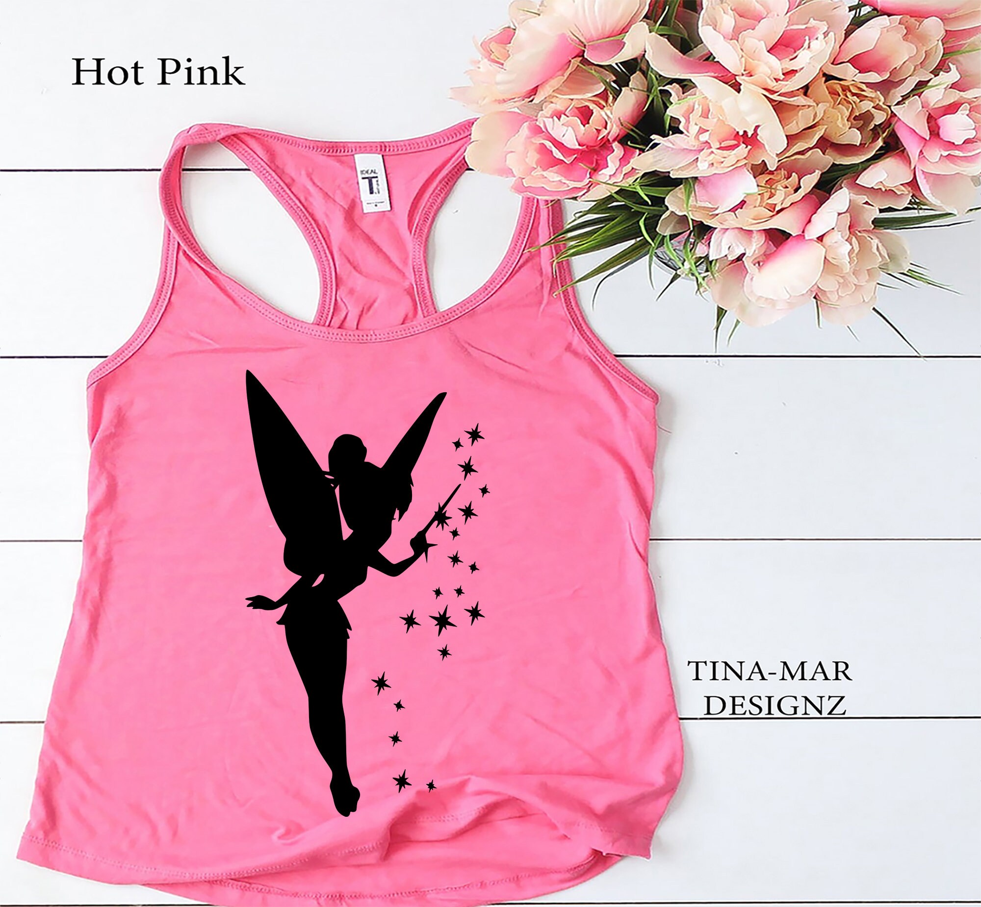 Magical Tinker Bell Tank Topcute Disney Women Tanksfun - Etsy