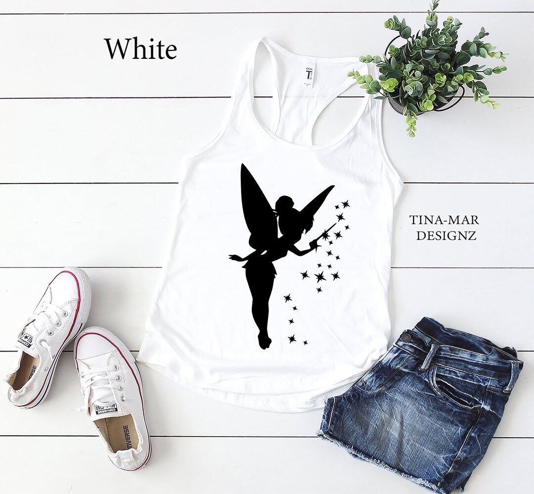 Magical Tinker Bell Tank Topcute Disney Women Tanksfun Beach Tanksgym ...
