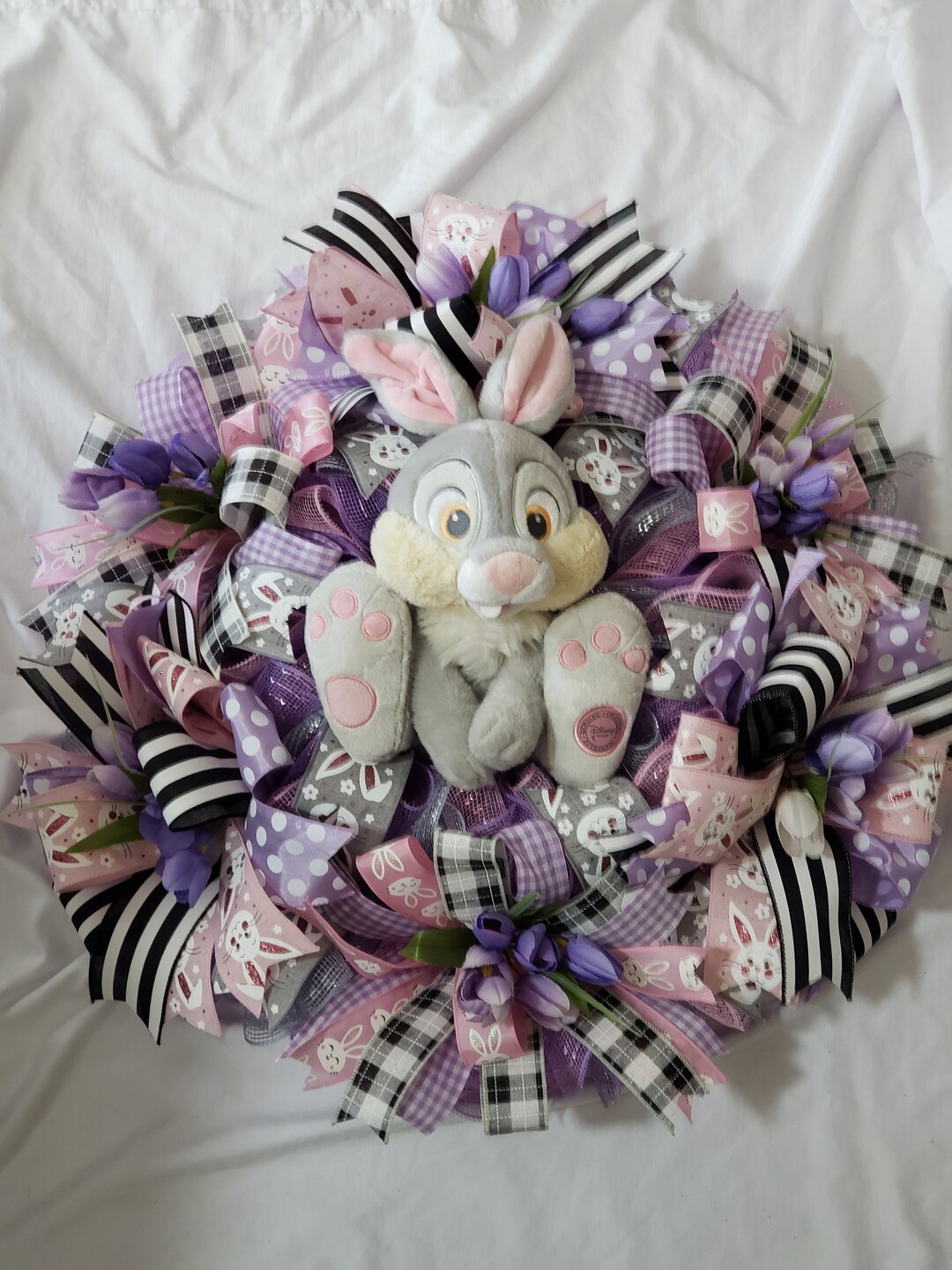 Disney Thumper Easter Deco Mesh Bunny Wreath - Etsy