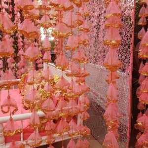 200 Strings FREE SHIPPING Multicolor Indian Wedding Decoration Strings ...