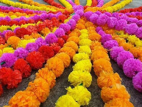 10 Woolen Kites 20 Marigold Garland 30 Pom Pom String - Etsy