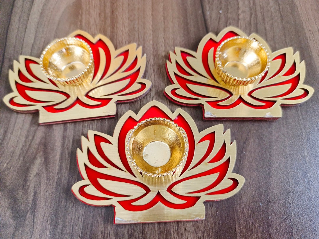 Set of 25 Pcs Wedding Haldi Decorative Plates, Indian Wedding Vermilion ...