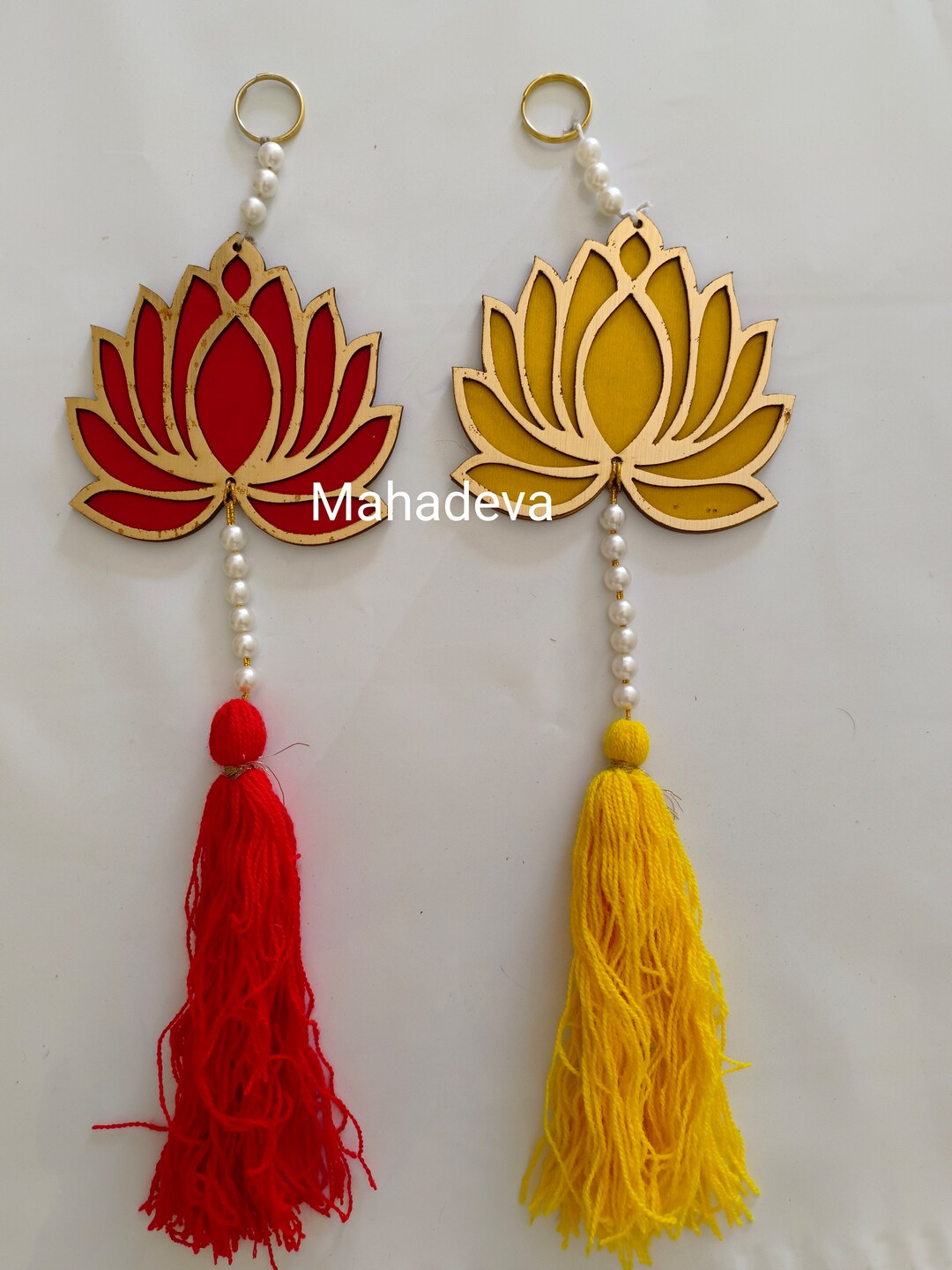 50 Pairs of Lotus Hanging, Indian Wedding Decoration Tassels, Woolen ...