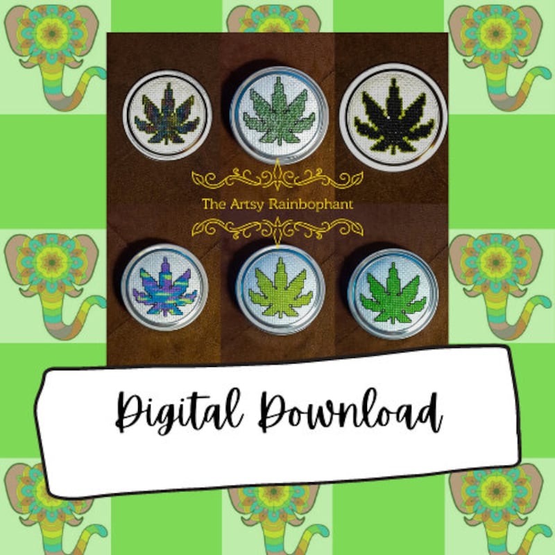 Weed Cross Stitch - Etsy