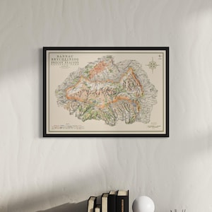Vintage Brecon Beacons Map Print: Bannau Brycheiniog Giclee Art - Etsy UK