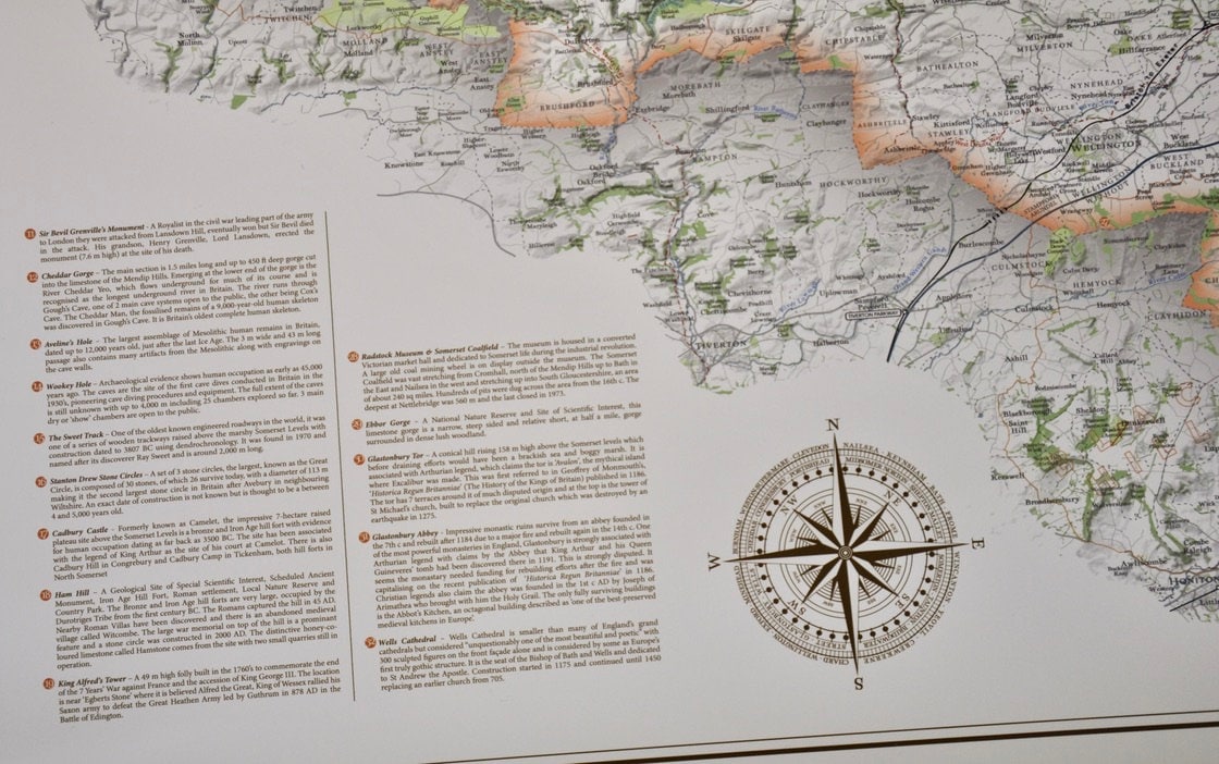 Somerset Map County Map of Somerset Vintage Map Print of - Etsy