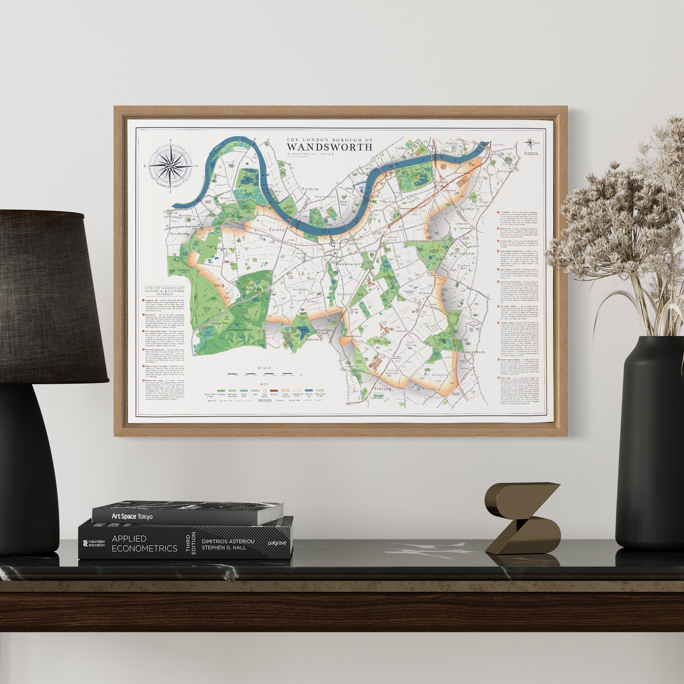 Map of Wandsworth London Borough of Wandsworth Map Print - Etsy UK