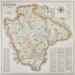 Devon County Map Vintage Map Print of Devon Decorative Map of Devon ...