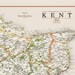 Kent Map Print - Kent Wall Map - Vintage Map of Kent - Map of Kent ...