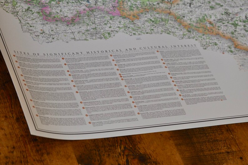 High Weald AONB Map - Etsy