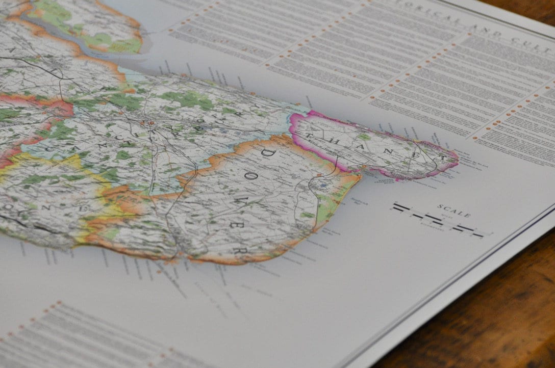 Kent County Map - Etsy