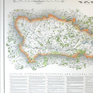Vintage Style Berkshire Map Art Print: Royal County Giclee - Etsy UK