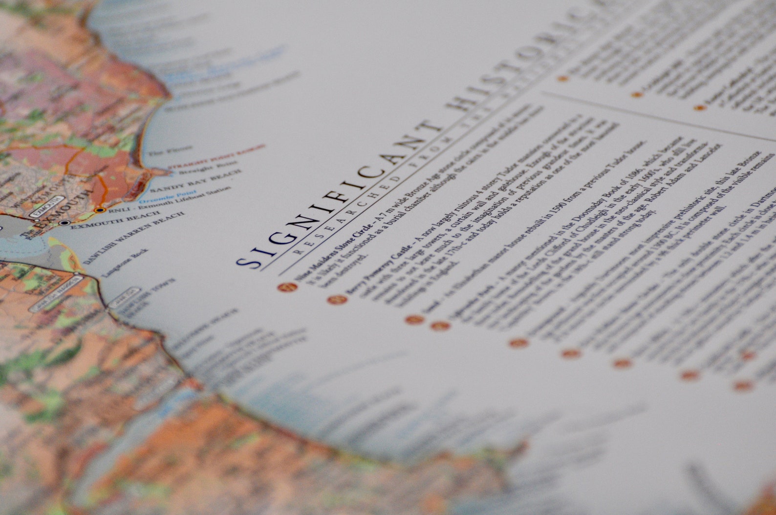 Devon County Map Vintage Map Print of Devon Decorative Map of Devon ...