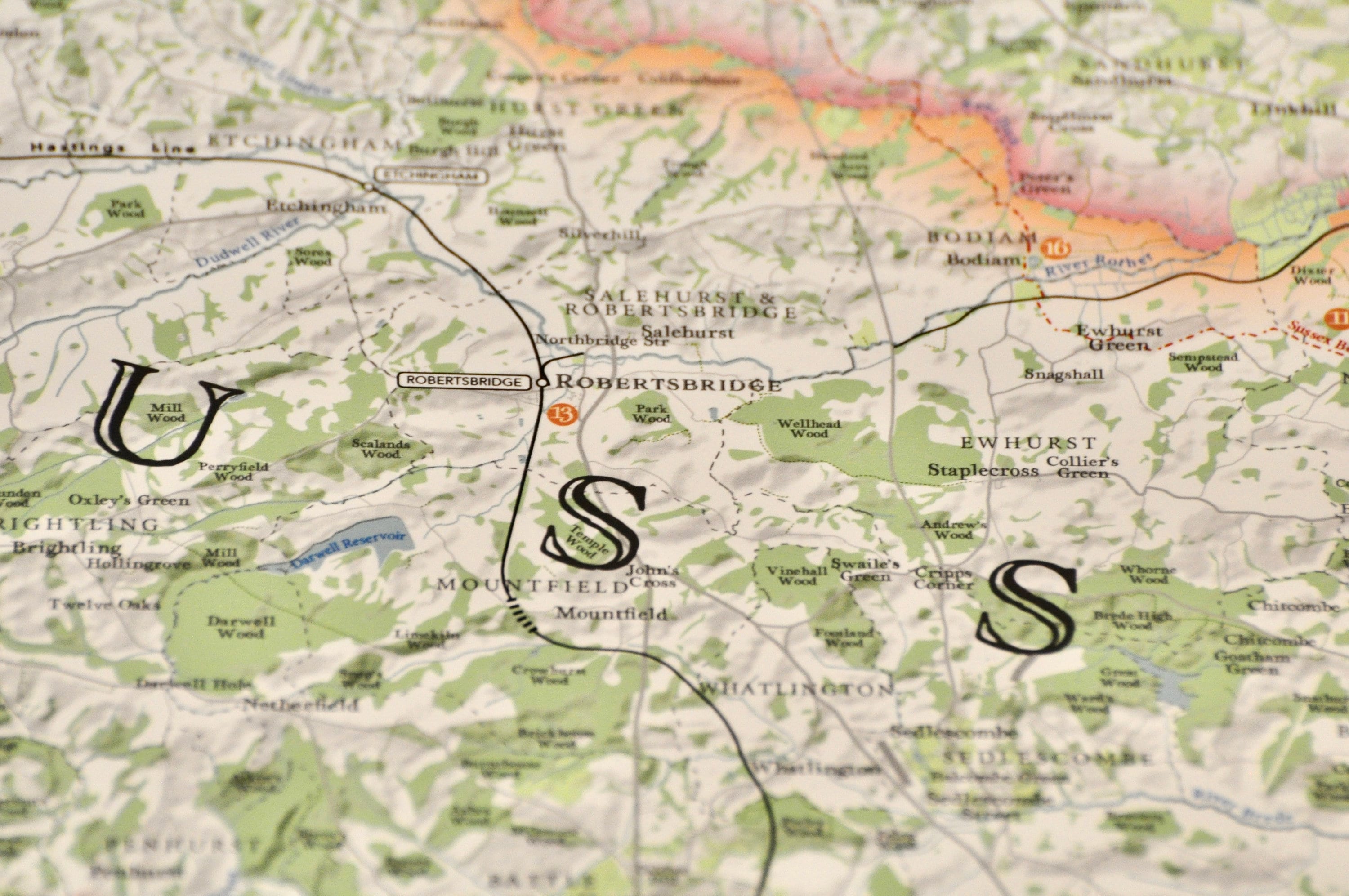 High Weald AONB Map - Etsy
