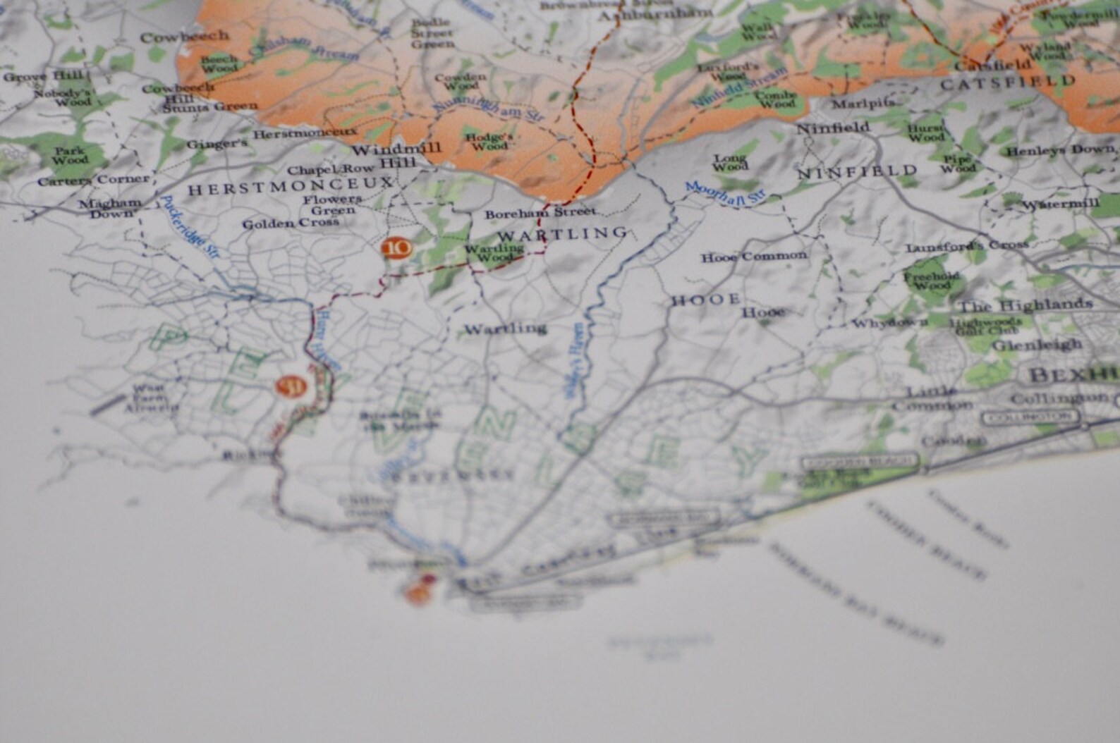 High Weald Map Print - Vintage Map of High Weald - Decorative Map of ...