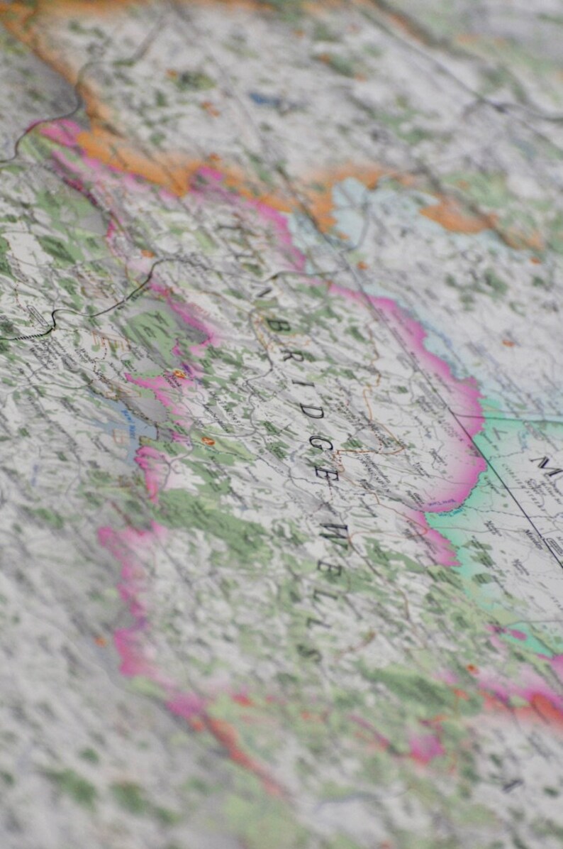 Kent County Map - Etsy