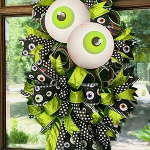 Halloween Wreath, Eyeball Wreath, Halloween, Fall, Cute Halloween Decor ...