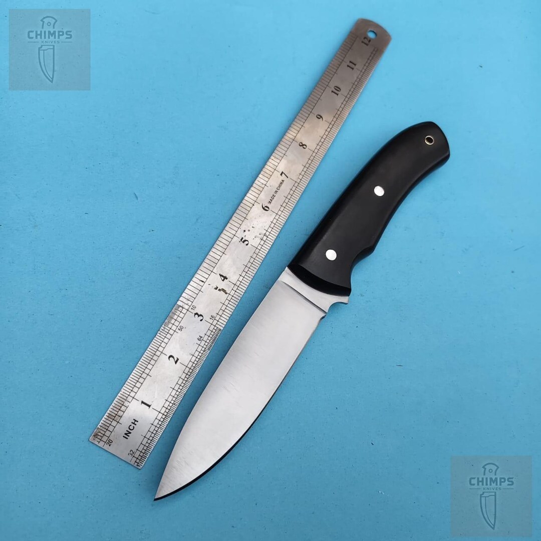 Handmade Steel Knife Kitchen Kinfe With Beautiful Leather Sheath ...