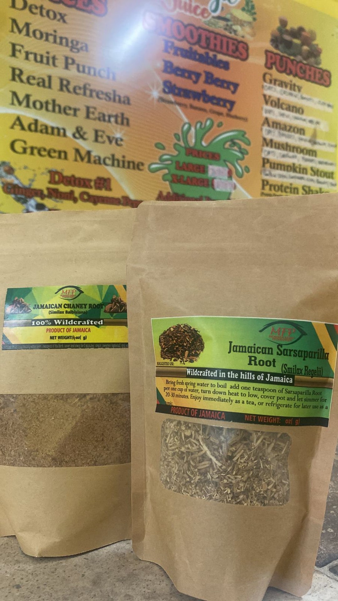 Jamaican Chaney Root (similax Balbisiana) Wildcrafted 100% Organic ...