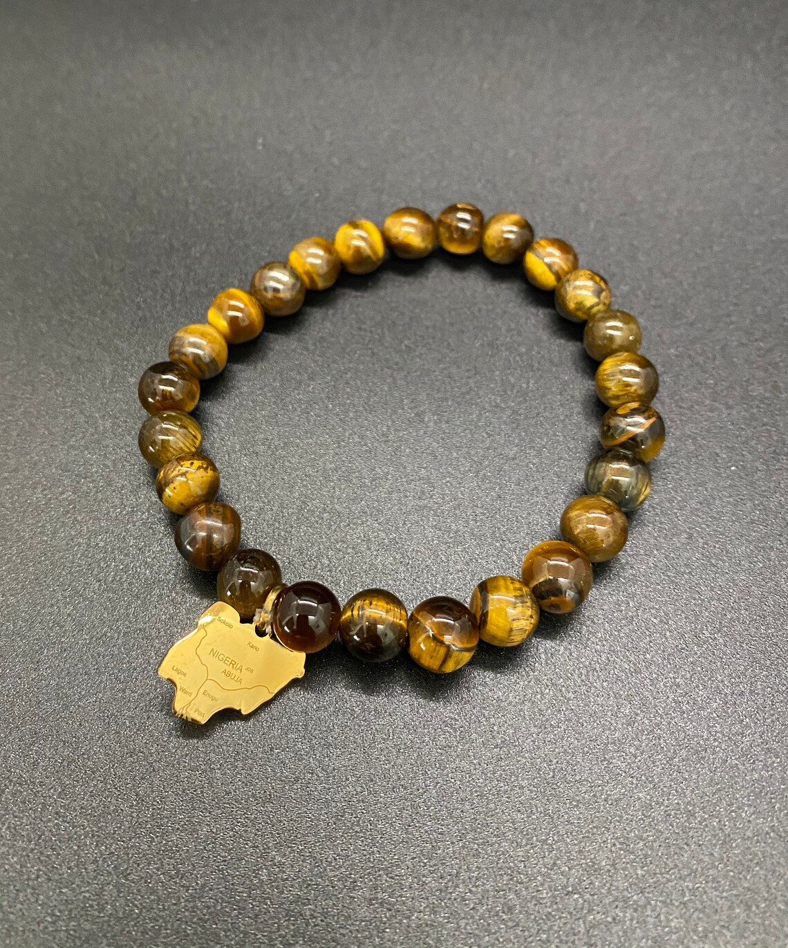 Sango Nigeria Charm Bracelet - Gold - Etsy