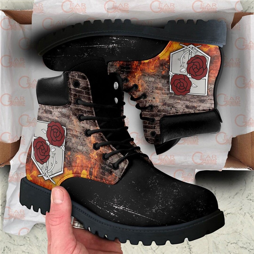 Shingeki Garrison Regiment Classic Leather Boots All Season - Etsy