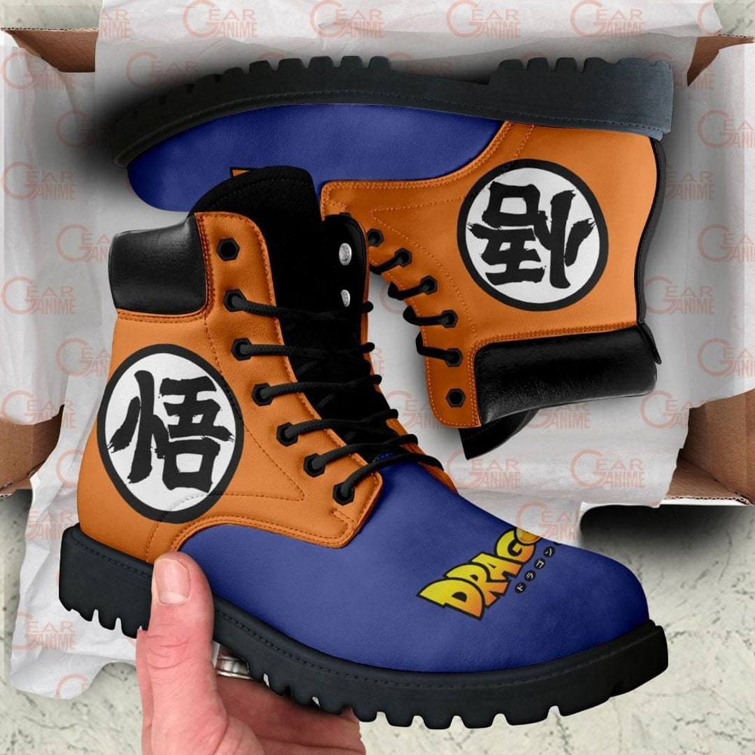 Goku Symbol Classic Leather Boots All Season for Fans MB0954 - Etsy