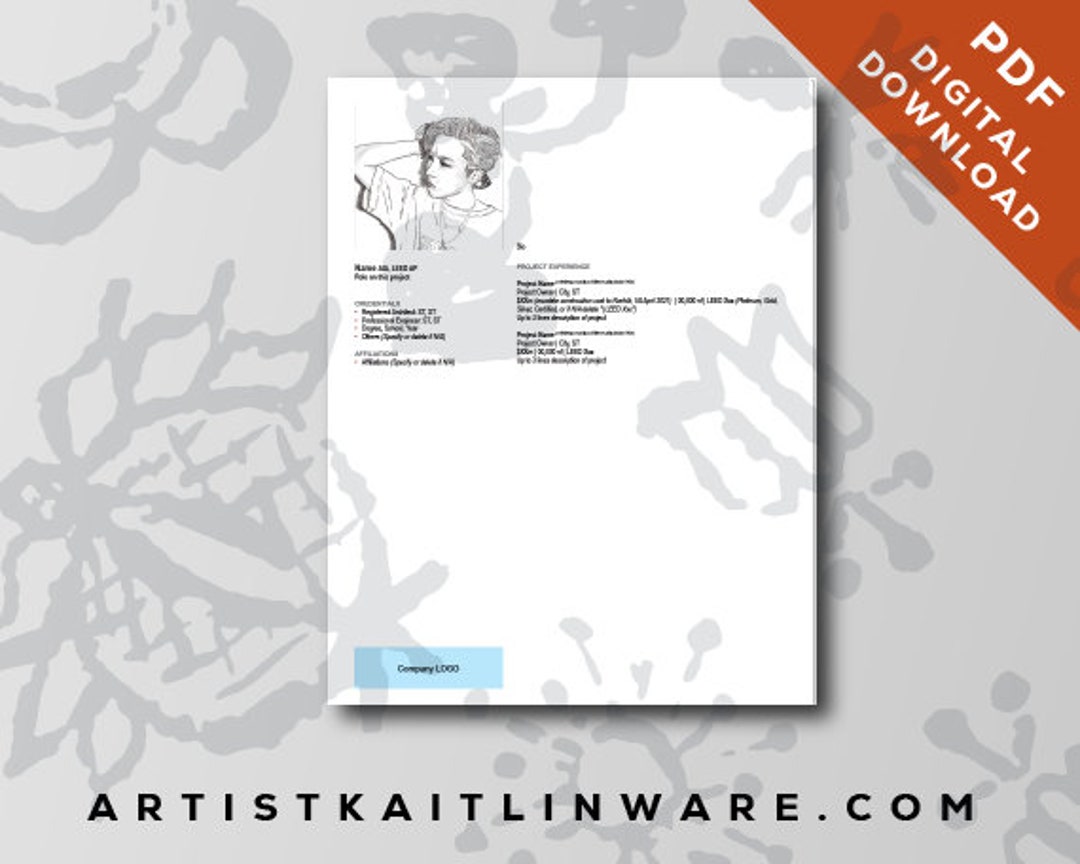 Resume Template | Indesign | Architect - Etsy