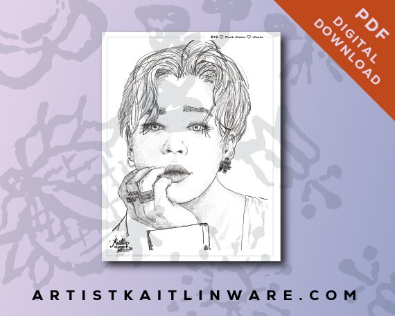 Coloring Book BTS All Members - Etsy