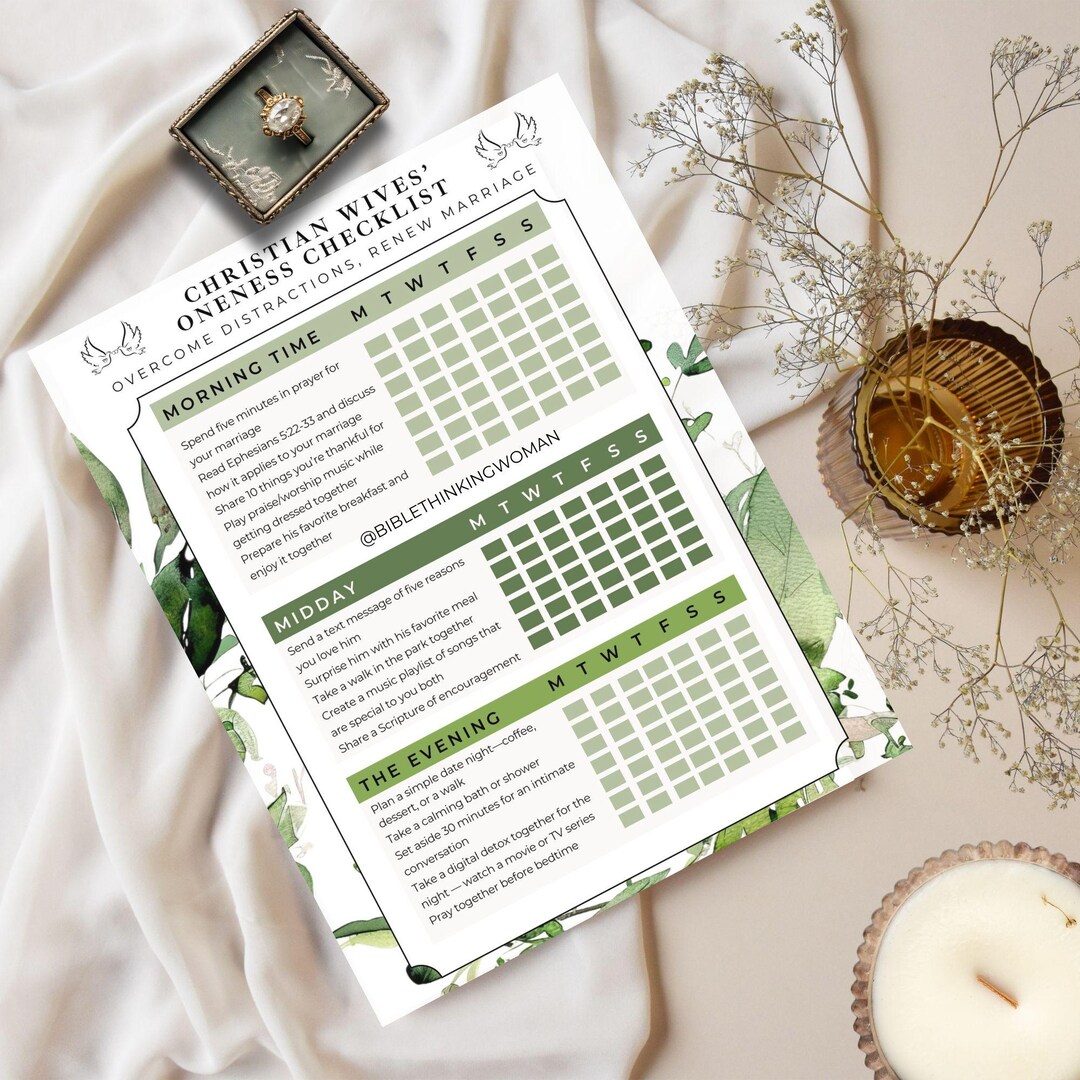 Marriage Tips Christian Checklist, Bible Verse Gift Marriage Scripture ...