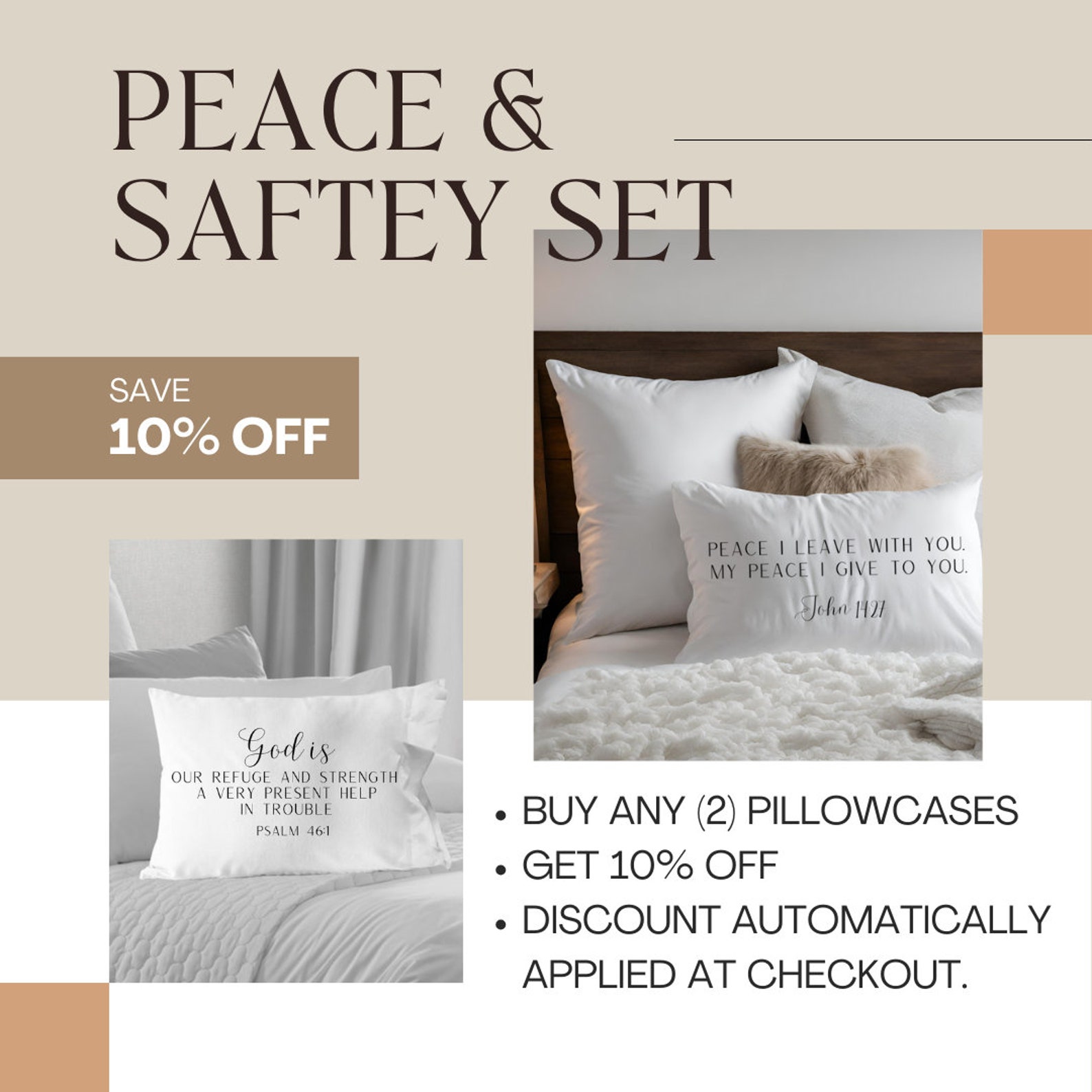 Christian Custom Pillow Case, Personalized Pillow Cover, Scripture ...