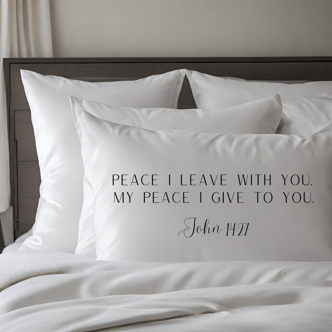 Christian Custom Pillow Case, Personalized Pillow Cover, Scripture ...