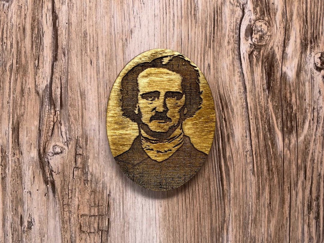 Edgar Allan Poe Laser Engraved Magnet - Etsy