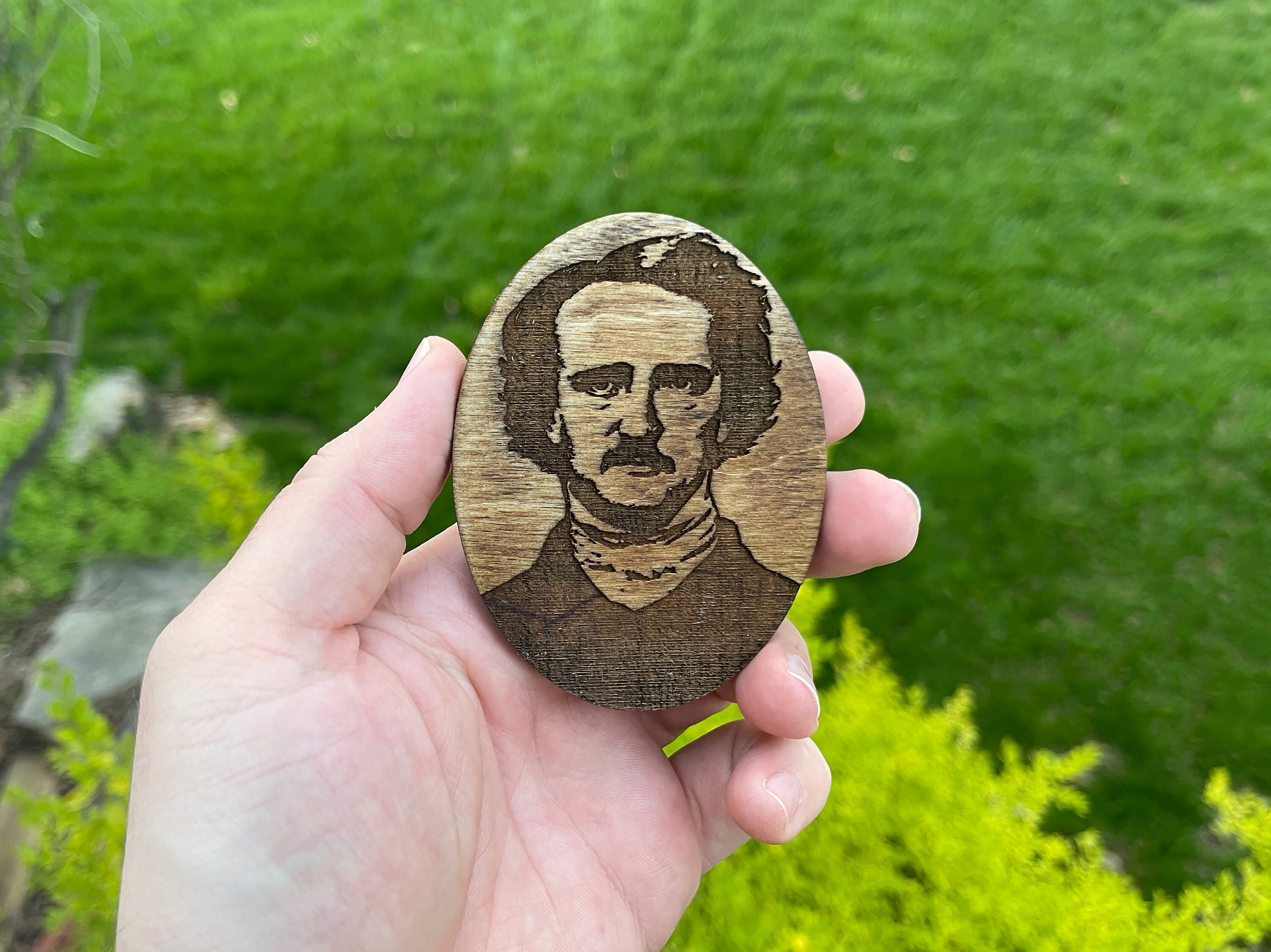 Edgar Allan Poe Laser Engraved Magnet - Etsy