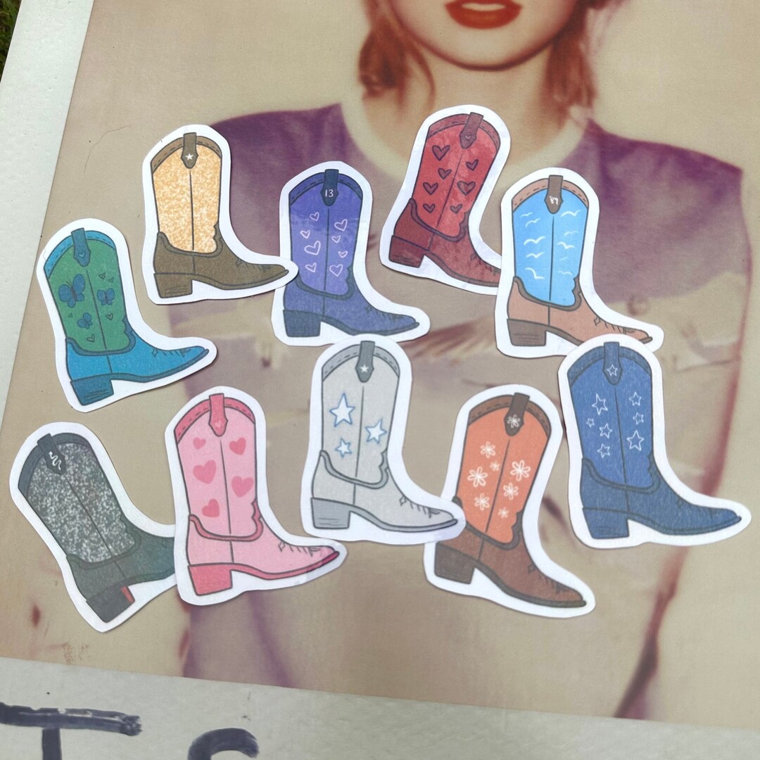 Eras Cowboy Boot Sticker - Etsy