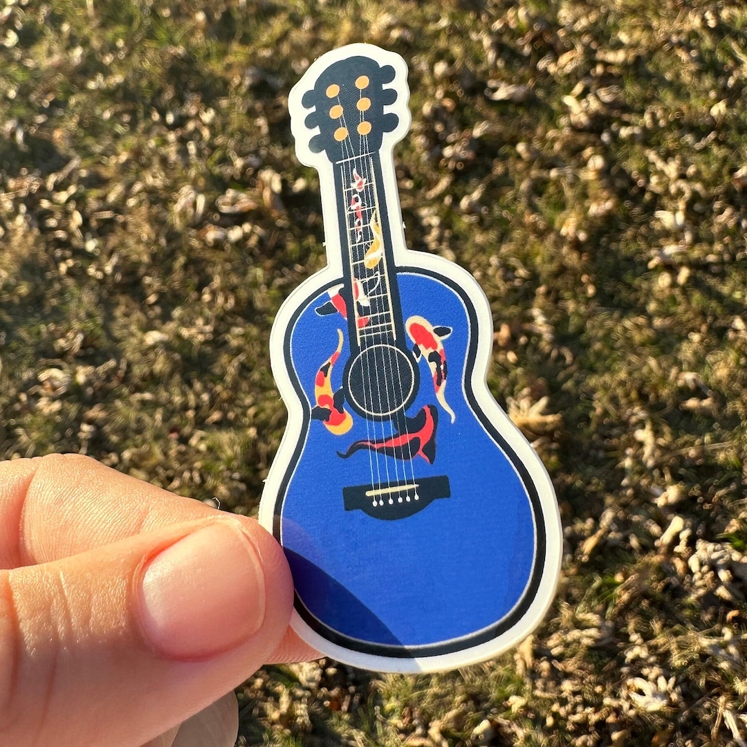 Koi Fish Guitar Sticker - Etsy